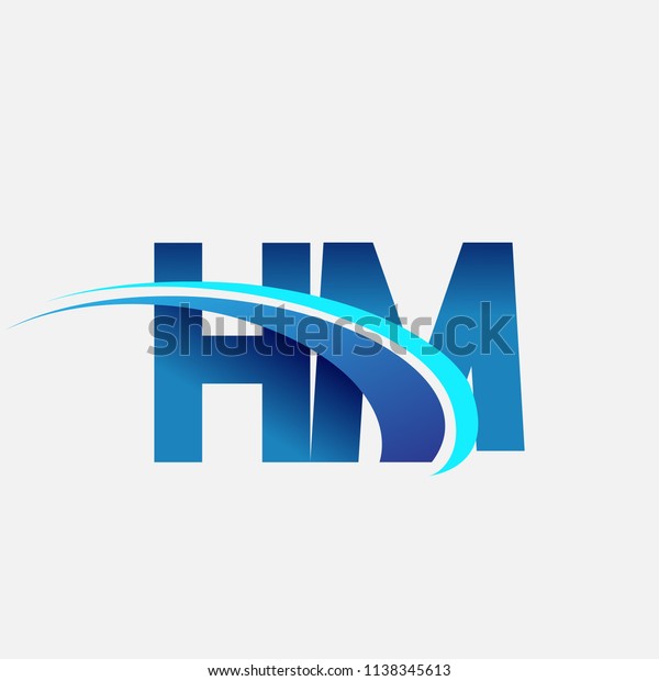 Initial Letter Hm Logotype Company Name Stock Vector (Royalty Free ...