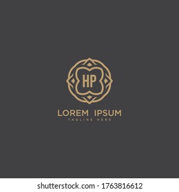 Initial Letter Hp Logo Icon Design Stock Vector (Royalty Free ...