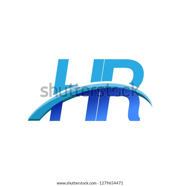 Initial Letter Hr Logotype Company Name Stock Vector (Royalty Free ...