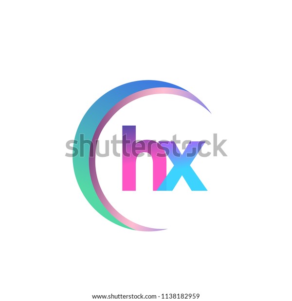 Initial Letter Hx Logotype Company Name Stock Vector (Royalty Free ...