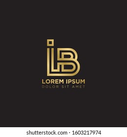 Letter Logo Gold Suitable Business Logos Stock Vector (Royalty Free ...