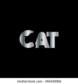 Initial Letter Icon Cat Logo Silver Stock Vector (Royalty Free ...