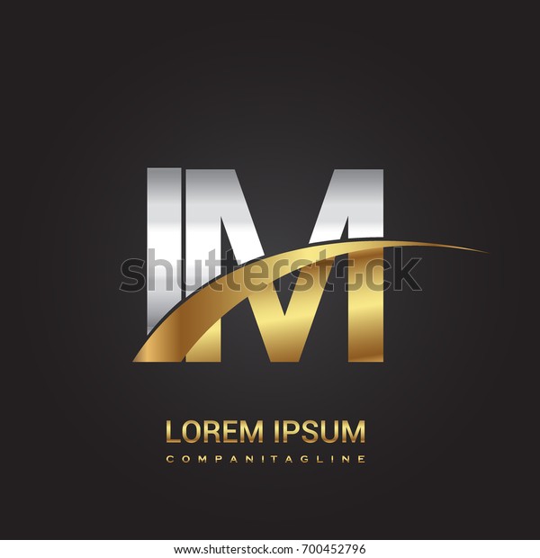 Initial Letter Im Logotype Company Name Stock Vector (Royalty Free ...