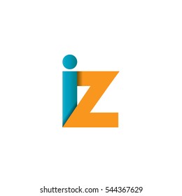 Initial Letter Iz Rounded Lowercase Logo Stock Vector (Royalty Free ...