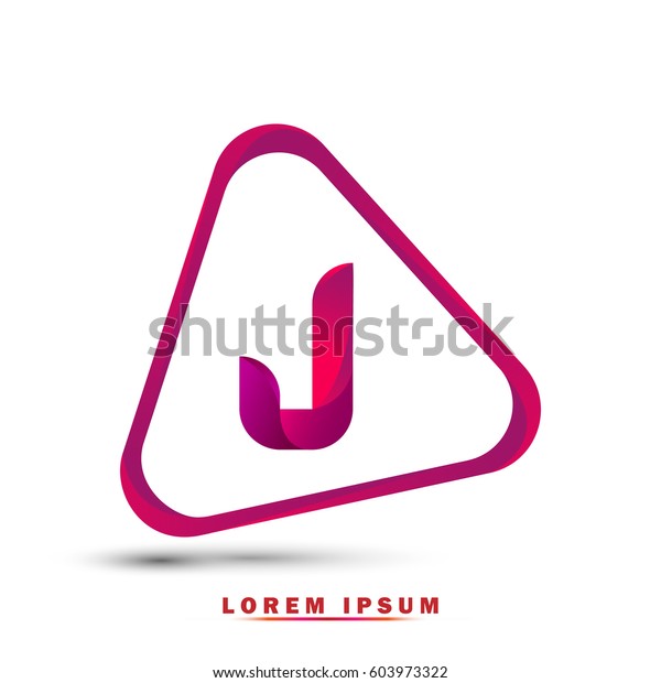 Initial Letter J 3d Logo Template Stock Vector (Royalty Free) 603973322 ...