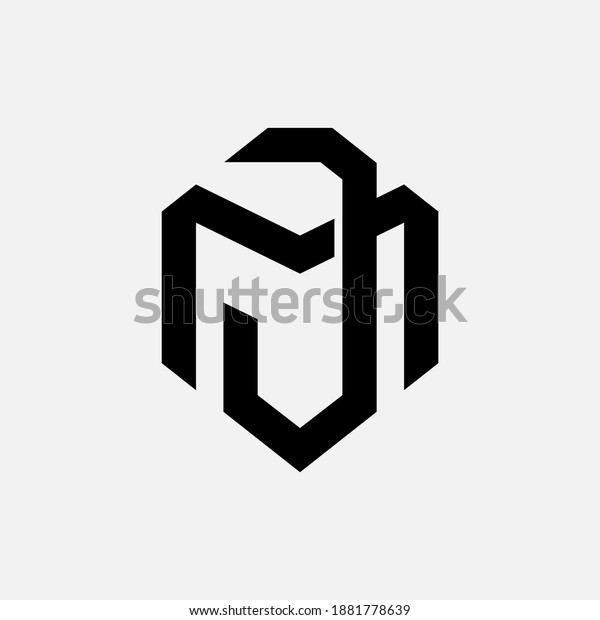 Initial Letter J M Jm Mj Stock Vector (Royalty Free) 1881778639