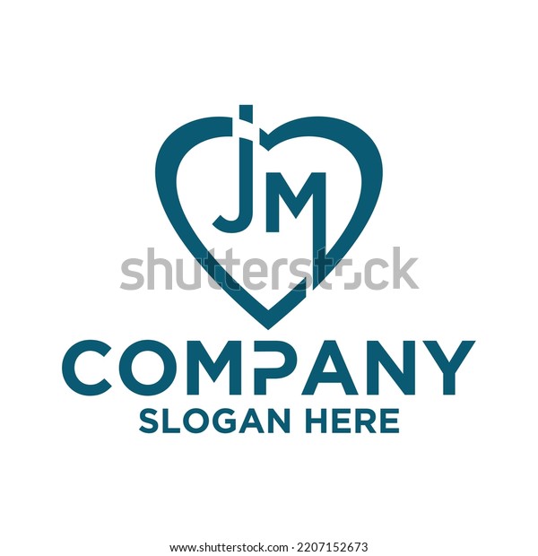Initial Letter J M Logo Vector Stock Vector (Royalty Free) 2207152673 ...