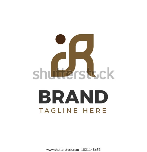Initial Letter J R Nature Brand Stock Vector (Royalty Free) 1831148653 ...