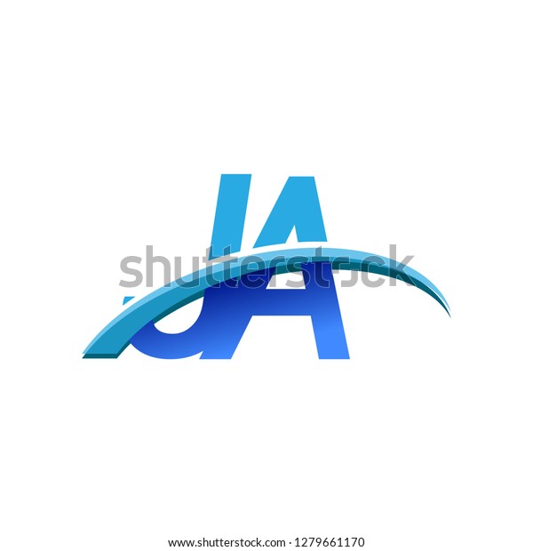 Initial Letter Ja Logotype Company Name Stock Vector (Royalty Free ...