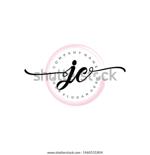 Initial Letter Jc Beautiful Handwriting Logo Stock Vector (Royalty Free ...