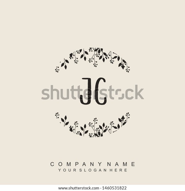 Initial Letter Jc Beautiful Handwriting Logo Stock Vector (Royalty Free ...