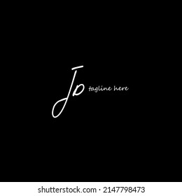 Initial Letter Jd Logo Handwritten Signature Stock Vector (Royalty Free ...