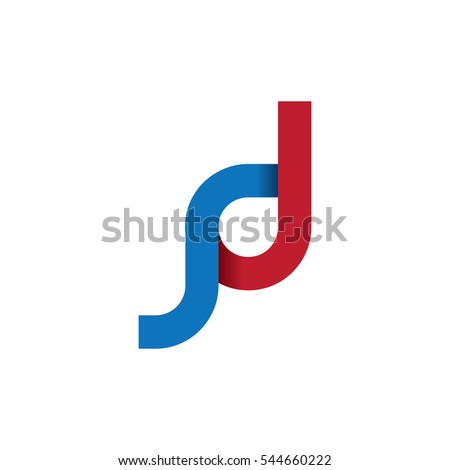 Initial Letter JD SD SJ Logo Stock Vector (Royalty Free) 544660222 ...