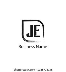 Initial Letter Je Logo Template Design Stock Vector (Royalty Free ...
