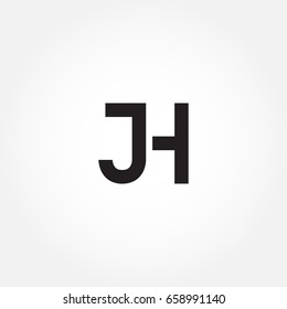 Initial Letter Jh Icon Logo Design: vector de stock (libre de regalías ...