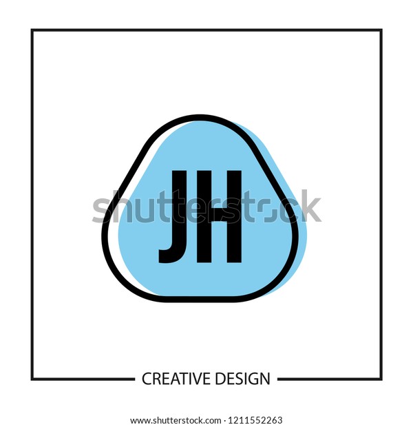 Initial Letter Jh Logo Template Design Stock Vector (Royalty Free ...