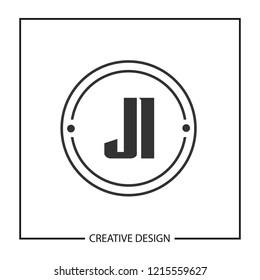 Initial Letter Ji Logo Template Design Stock Vector (Royalty Free ...