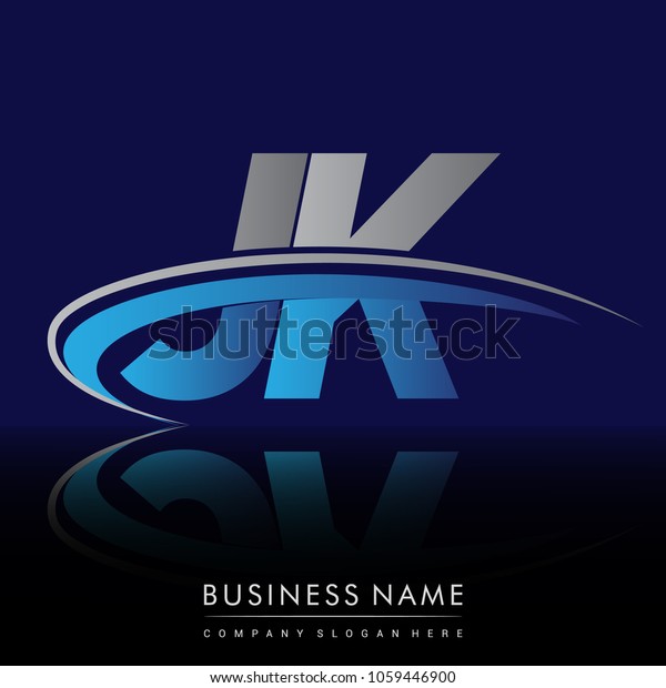 Initial Letter Jk Logotype Company Name Stock Vector (Royalty Free ...
