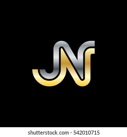Initial Letter Jn Linked Design Logo Stock Vector (Royalty Free ...
