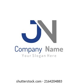 Initial Letter Jn Logo Design Vector Stock Vector (Royalty Free ...
