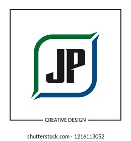 Initial Letter Jp Logo Template Design Stock Vector (Royalty Free ...