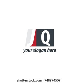 Initial Letter Jq Design Logo Square Stock Vector (Royalty Free ...