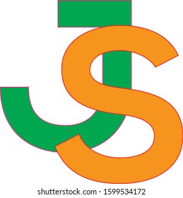 Initial Letter Js Minimalist Art Logo Stock Vector (Royalty Free ...
