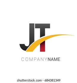 Initial Letter Jt Logotype Company Name Stock Vector (Royalty Free ...