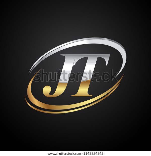 Initial Letter Jt Logotype Company Name Stock Vector (Royalty Free ...