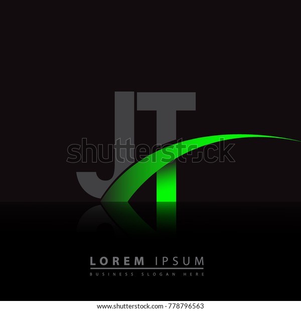 Initial Letter Jt Logotype Company Name Stock Vector (Royalty Free ...