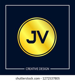 Initial Letter Jv Logo Template Design Stock Vector (Royalty Free ...