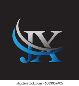 Initial Letter Jx Logotype Company Name Stock Vector (Royalty Free ...