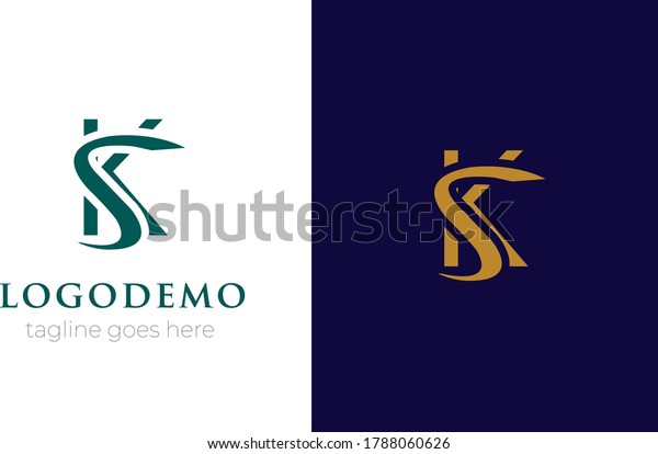 Initial Letter K S Logo Template Stock Vector (Royalty Free) 1788060626 ...