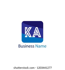 Initial Letter Ka Logo Template Design Stock Vector (Royalty Free ...