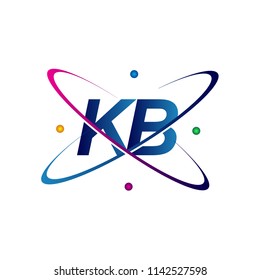 Initial Letter Kb Logotype Science Icon Stock Vector (Royalty Free ...
