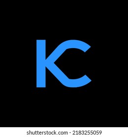 Initial Letter Kc Logo Design Vector Stock Vector (Royalty Free ...