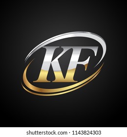 Initial Letter Kf Logotype Company Name Stock Vector (Royalty Free ...