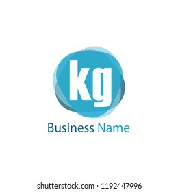 Initial Letter Kg Logo Template Design Stock Vector (Royalty Free ...
