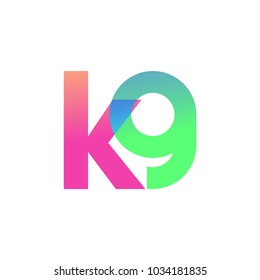 Initial Letter Kg Lowercase Logo Green Stock Vector (Royalty Free ...