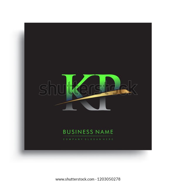 Initial Letter Kp Logotype Company Name Stock Vector (Royalty Free ...