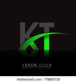 Initial Letter Kt Logotype Company Name Stock Vector (Royalty Free ...