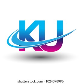Initial Letter Ku Logotype Company Name Stock Vector (Royalty Free ...