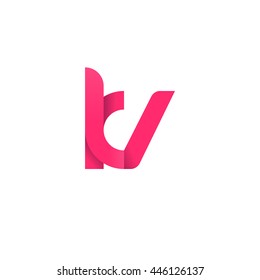 Initial Letter Kv Modern Linked Circle Stock Vector (Royalty Free ...