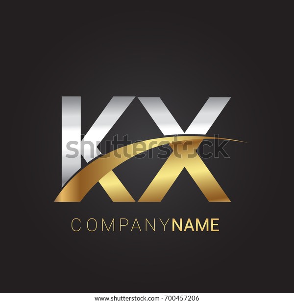 Initial Letter Kx Logotype Company Name Stock Vector (Royalty Free ...
