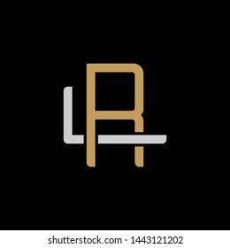 Initial Letter L R Lr Rl Stock Vector (Royalty Free) 1443121202
