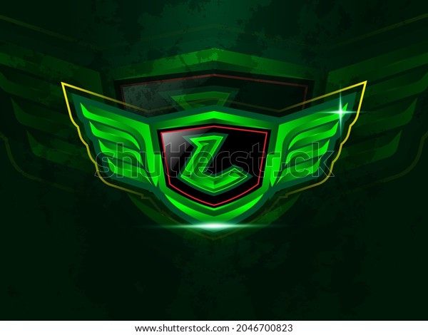 Initial Letter L Wings Esport Gaming Stock Vector (Royalty Free ...