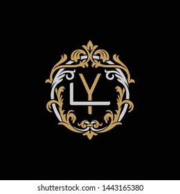 Initial Letter L Y Ly Yl Stock Vector (Royalty Free) 1443165380 ...