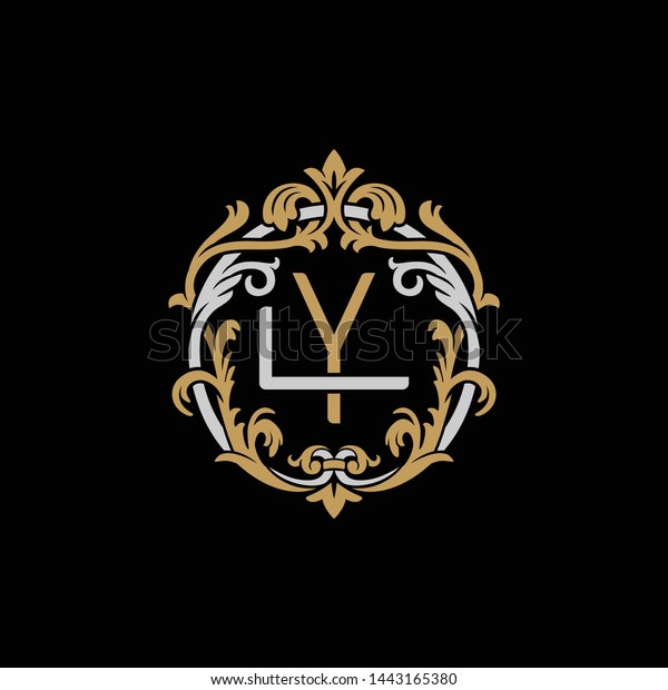 Initial Letter L Y Ly Yl Stock Vector (Royalty Free) 1443165380