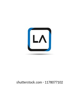 Initial Letter La Logo Template Design Stock Vector (Royalty Free ...
