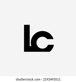 Initial Letter Lc Logo Concept Design Stock Vector (Royalty Free ...